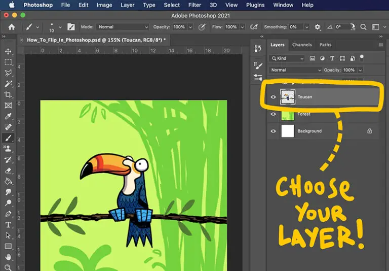 How to Flip an Image in Photoshop [Without Flipping the Canvas ...